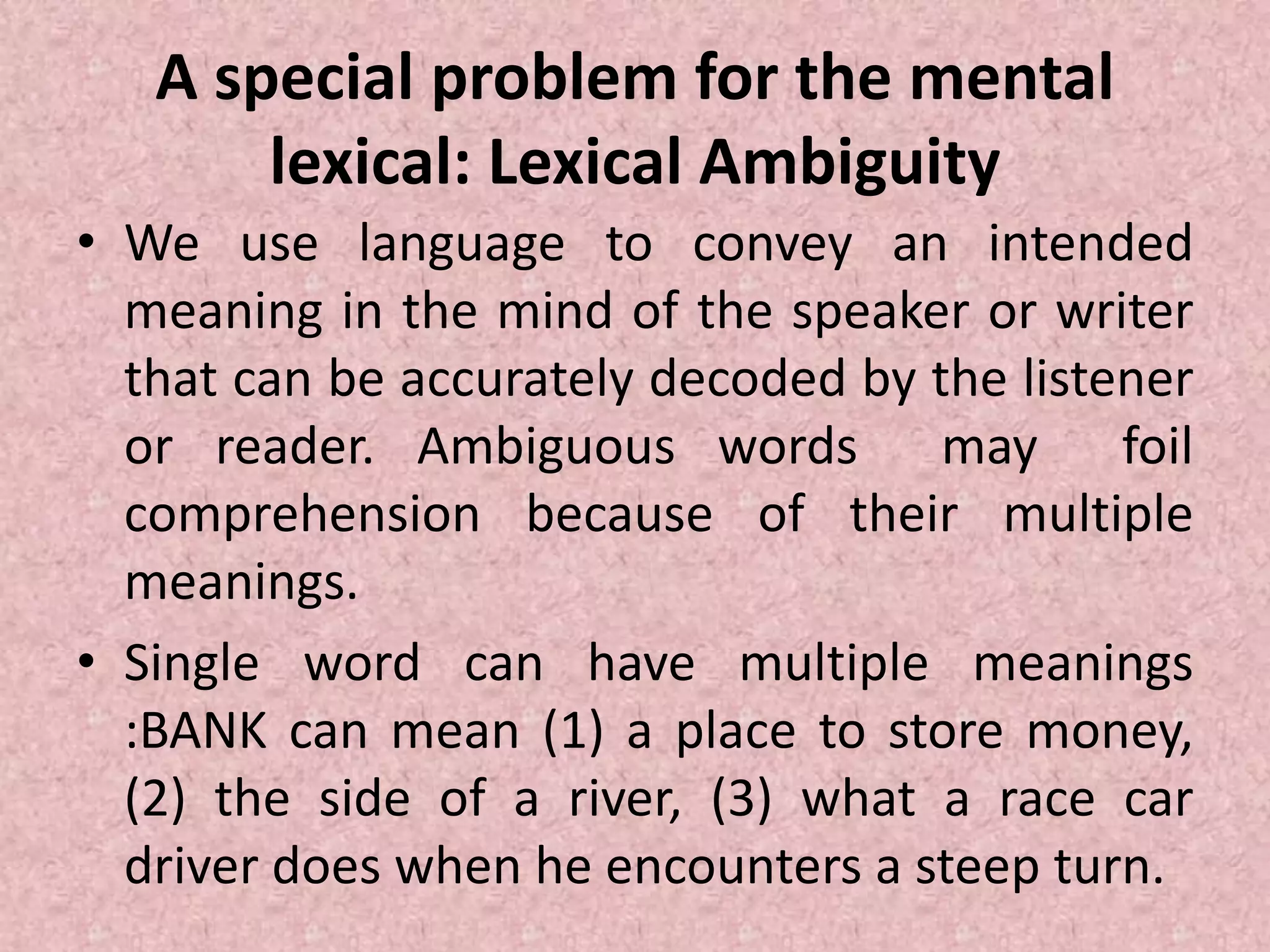 Words and meaning | PPTX