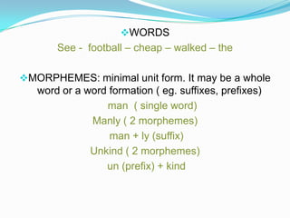 Words and word phrases class 2 | PPT