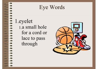 Words Based On The Word Eye[1] | PDF