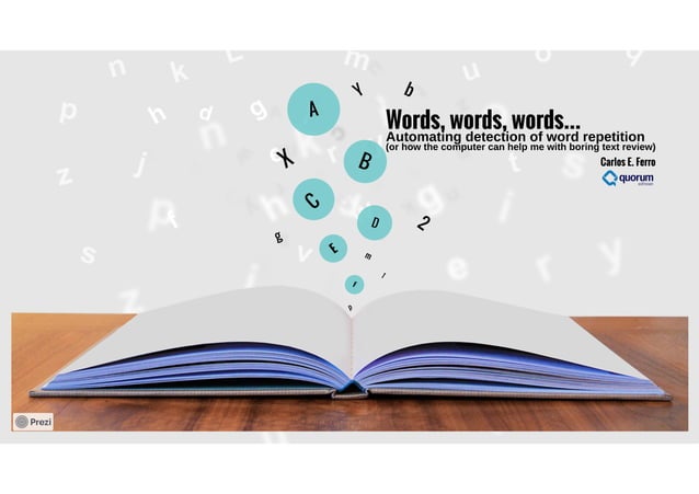 Words words words... Automatic detection of word repetition | PPT