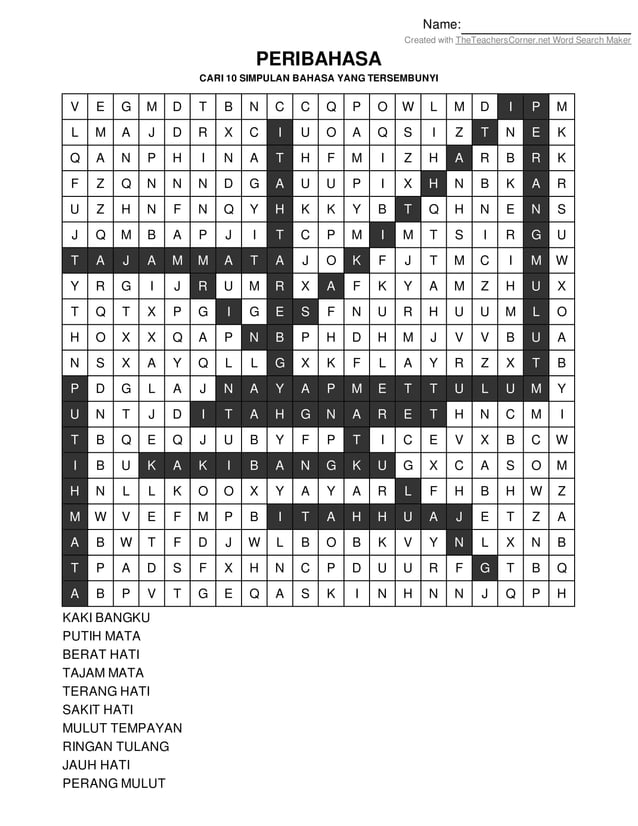 Wordsearch | PDF | Games and Puzzles | Hobbies & Interests