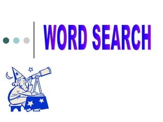Word search template | PPT