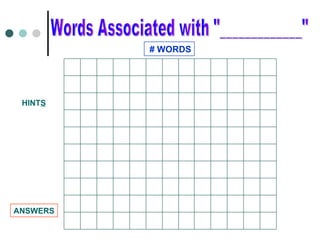 Word search template | PPT