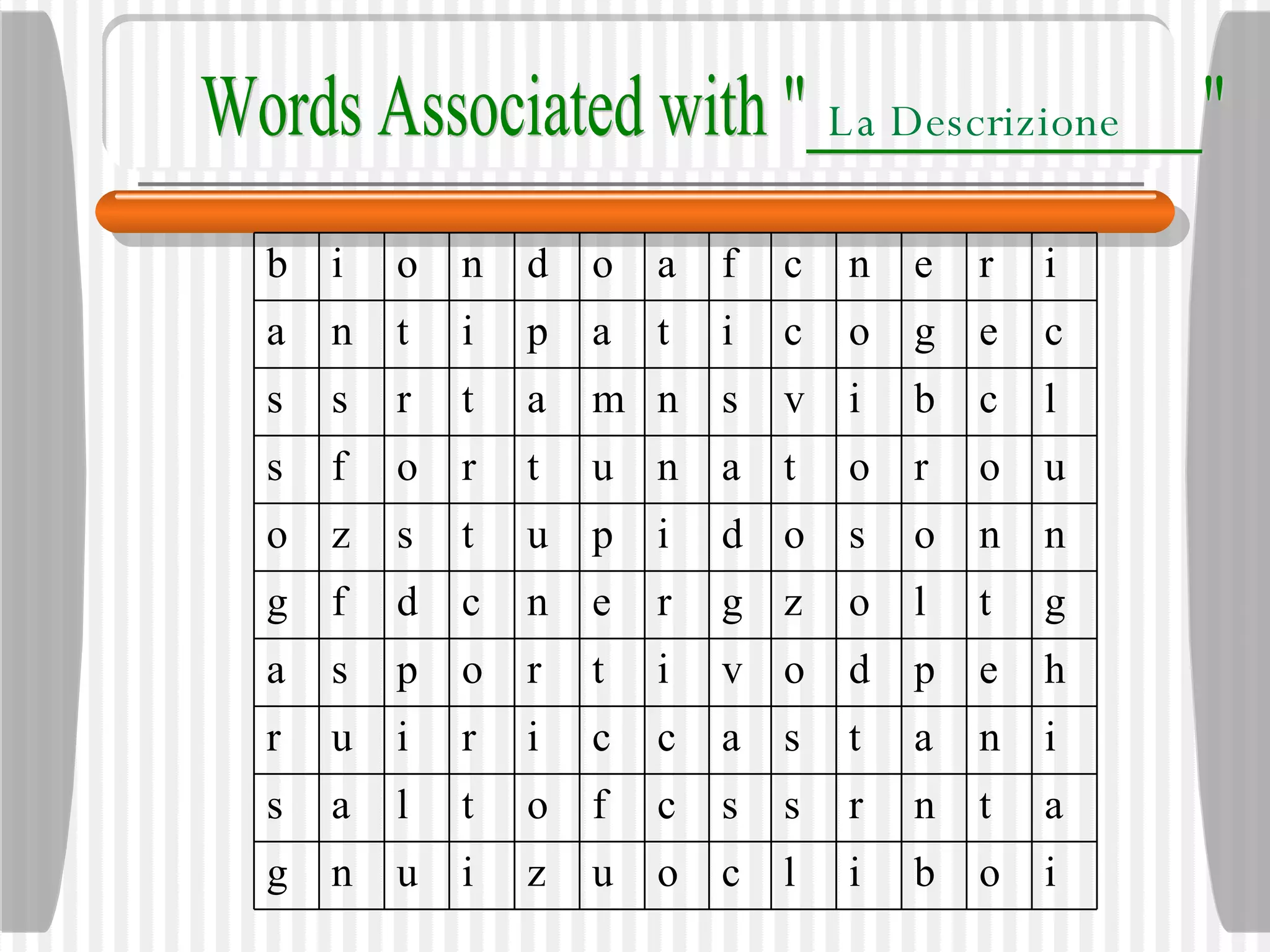 Italian Gli italiani famosi della storia Word Search - Educational ...