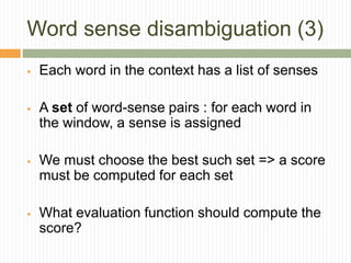 Word sense disambiguation and lexical chains construction using wordnet ...