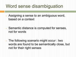 Word sense disambiguation and lexical chains construction using wordnet ...