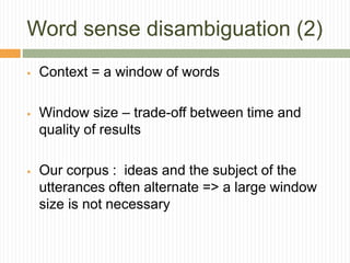 Word sense disambiguation and lexical chains construction using wordnet ...