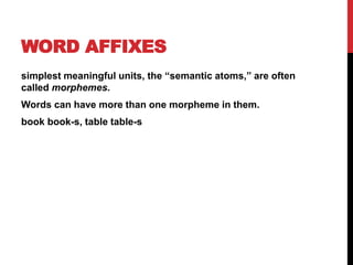 Word sense, notions | PPTX