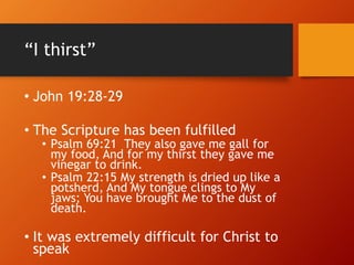 Words from the cross | PPTX
