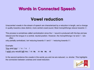 Words in connected speech | PPT
