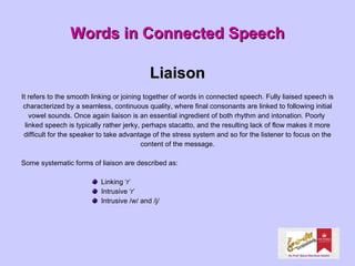 Words in connected speech | PPT
