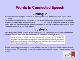 Words in connected speech | PPT