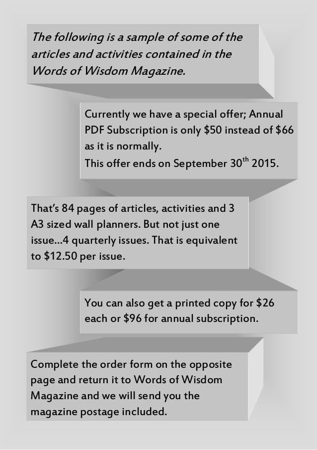 Words of wisdom sample a4