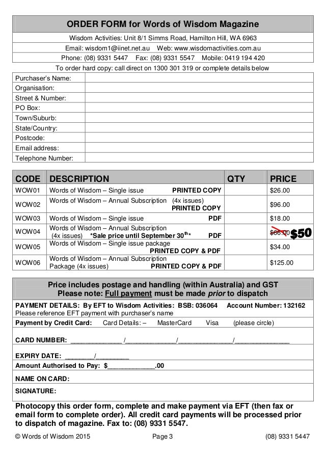 Words of wisdom sample a4