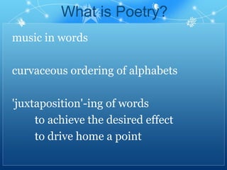 Words & Poetry | PPT