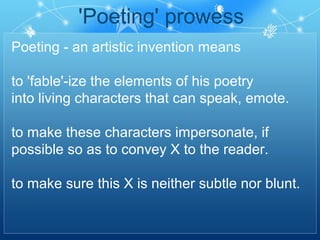 Words & Poetry | PPT