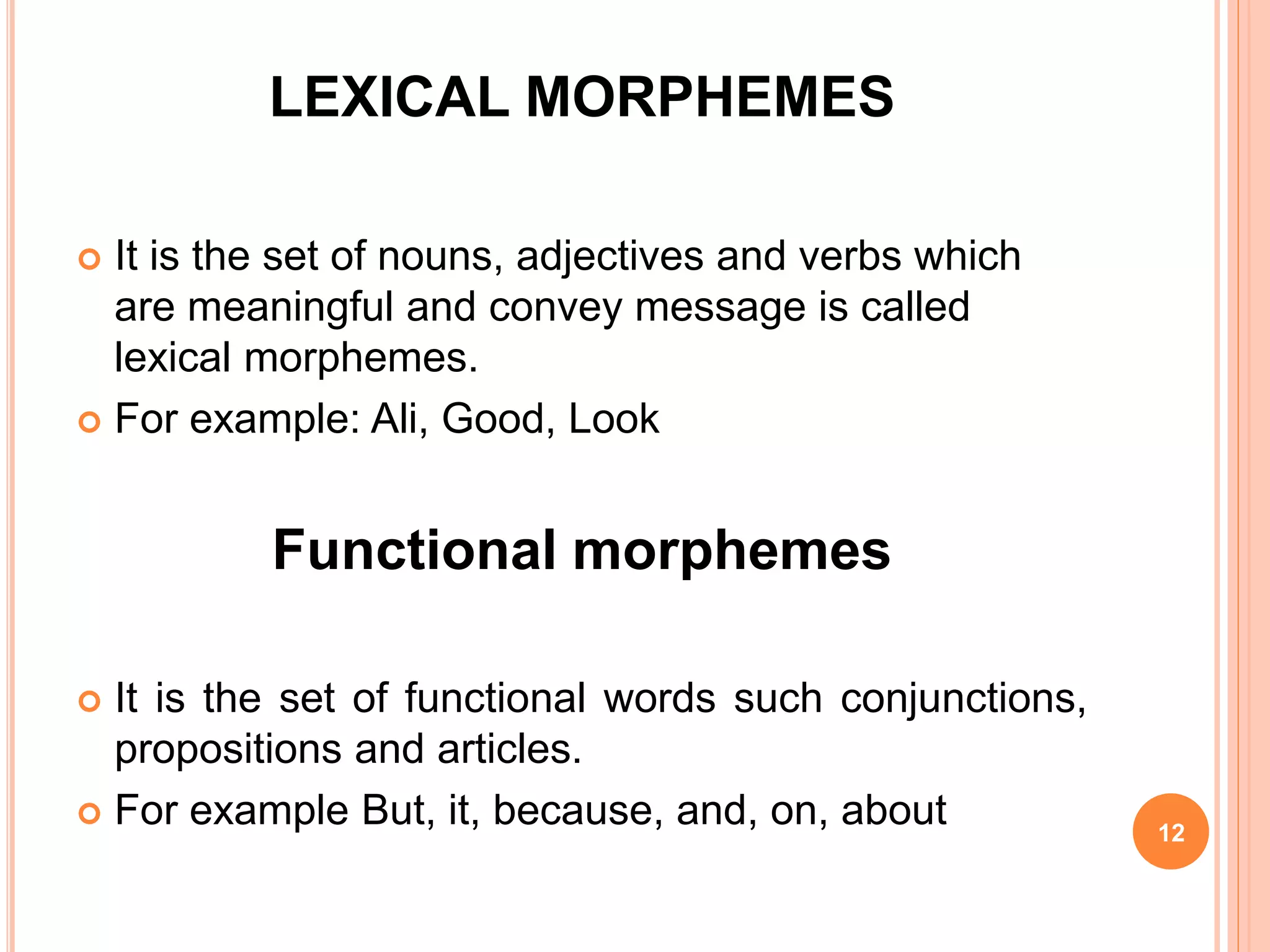 Words- morphology- syntax 2 | PPTX
