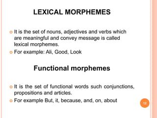 Words- morphology- syntax 2 | PPTX