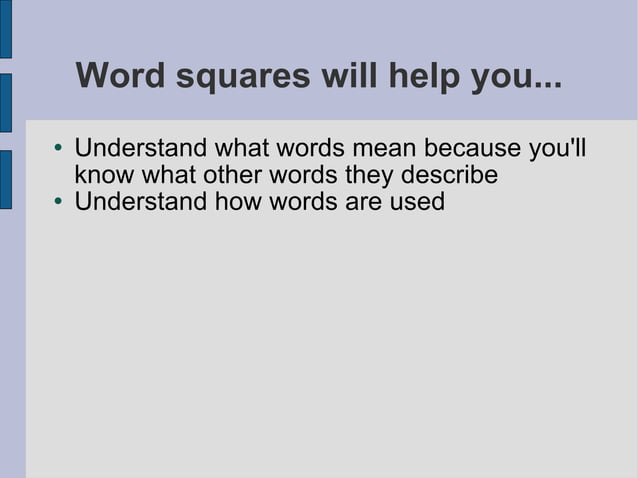 Word Squares | PPT