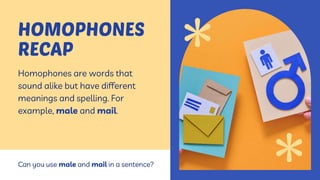 Words That Confuse Homophones and Silent Letters Education Presentation ...