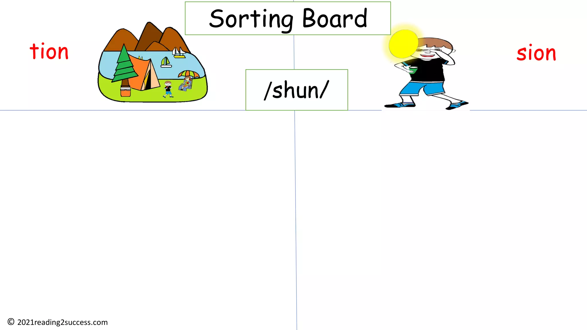 Teaching kids easily confused #word endings, #tion and #sion. Both make ...