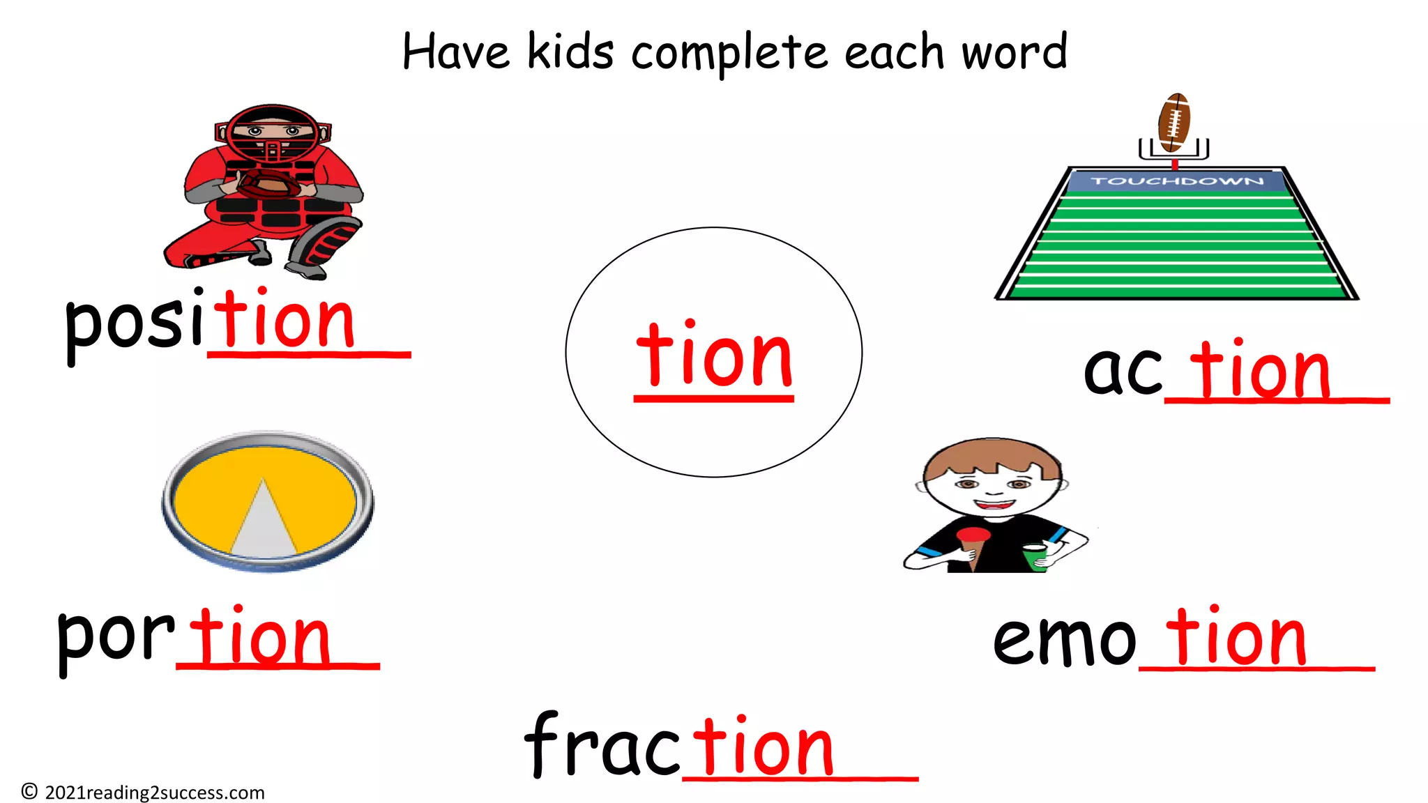 Teaching kids easily confused #word endings, #tion and #sion. Both make ...