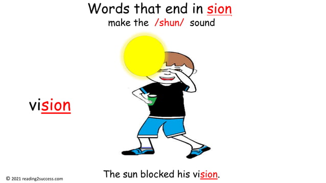 Teaching kids easily confused #word endings, #tion and #sion. Both make ...