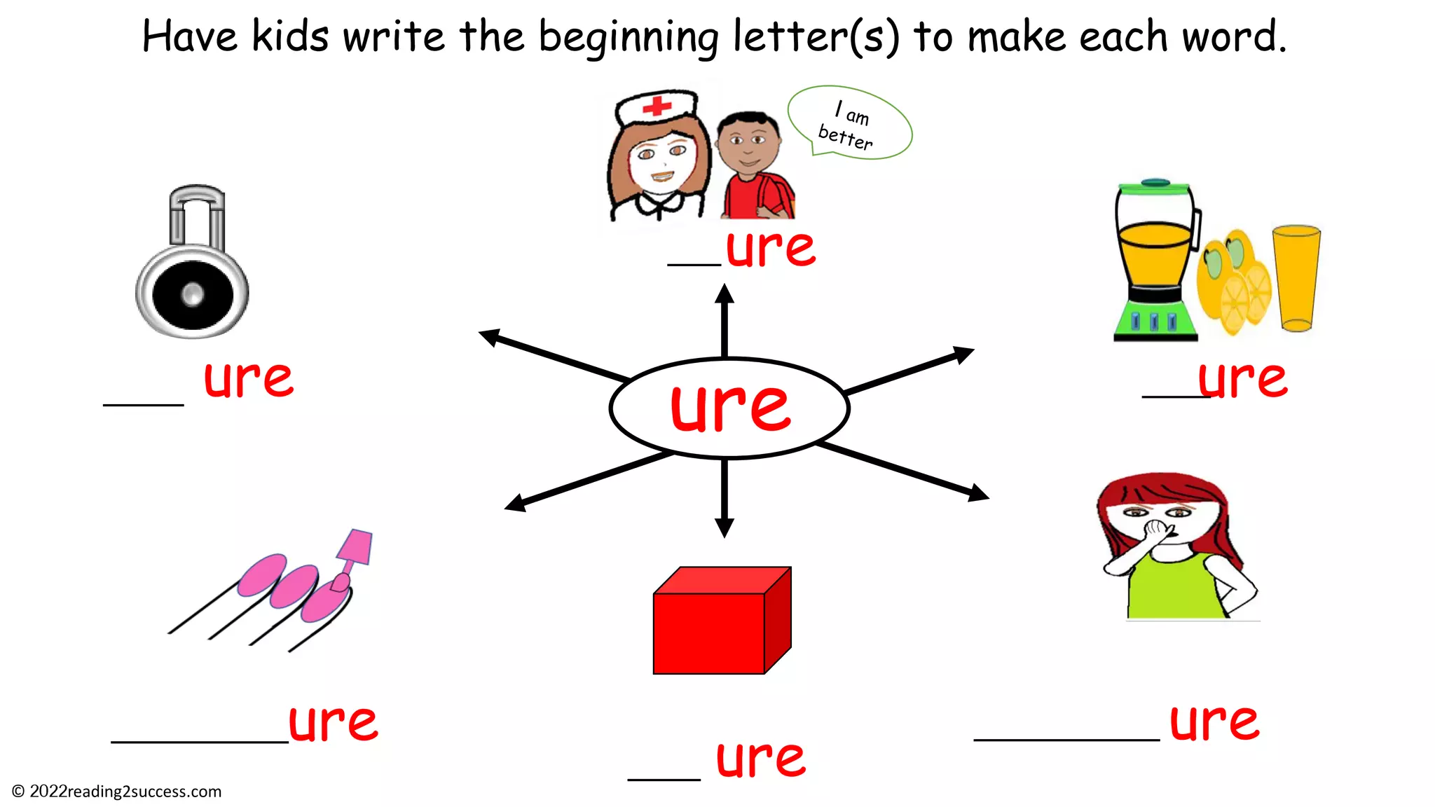 How to Teach Kids Words Endings 'ure', 'sure' and 'ture' | PDF