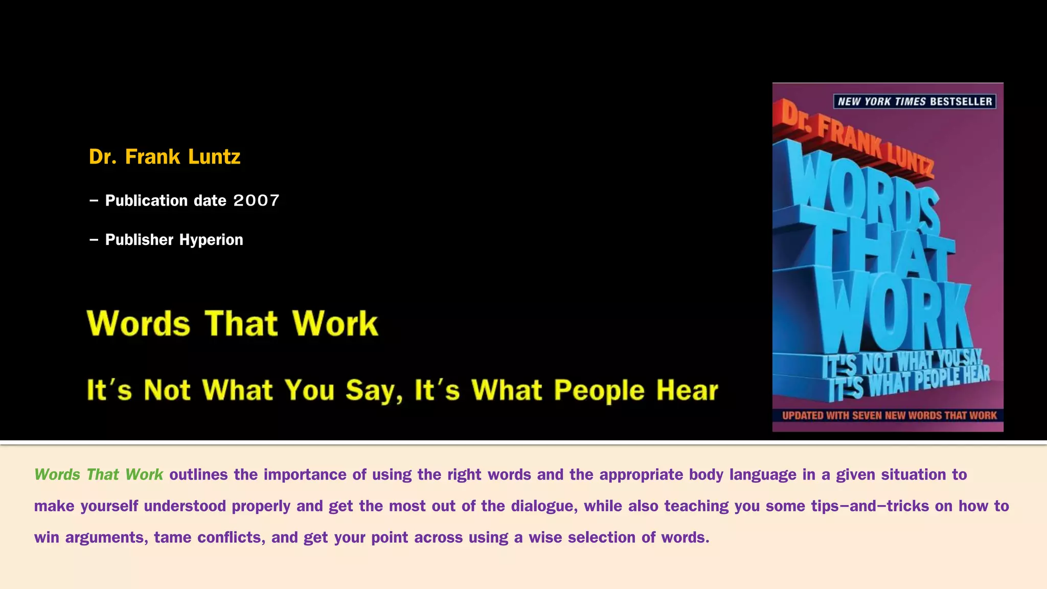 คำพูดที่ได้ผล Words That Work.pptx