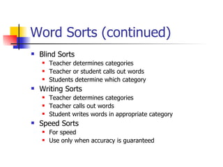 Words Their Way | PPT
