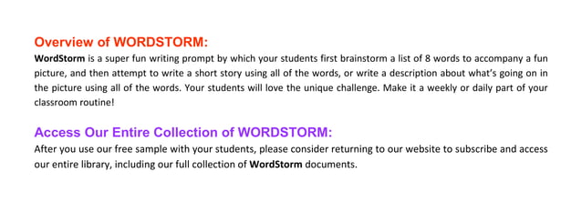Wordstorm sample | PDF