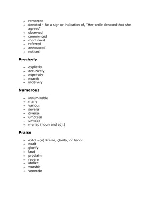 Words to use | PDF