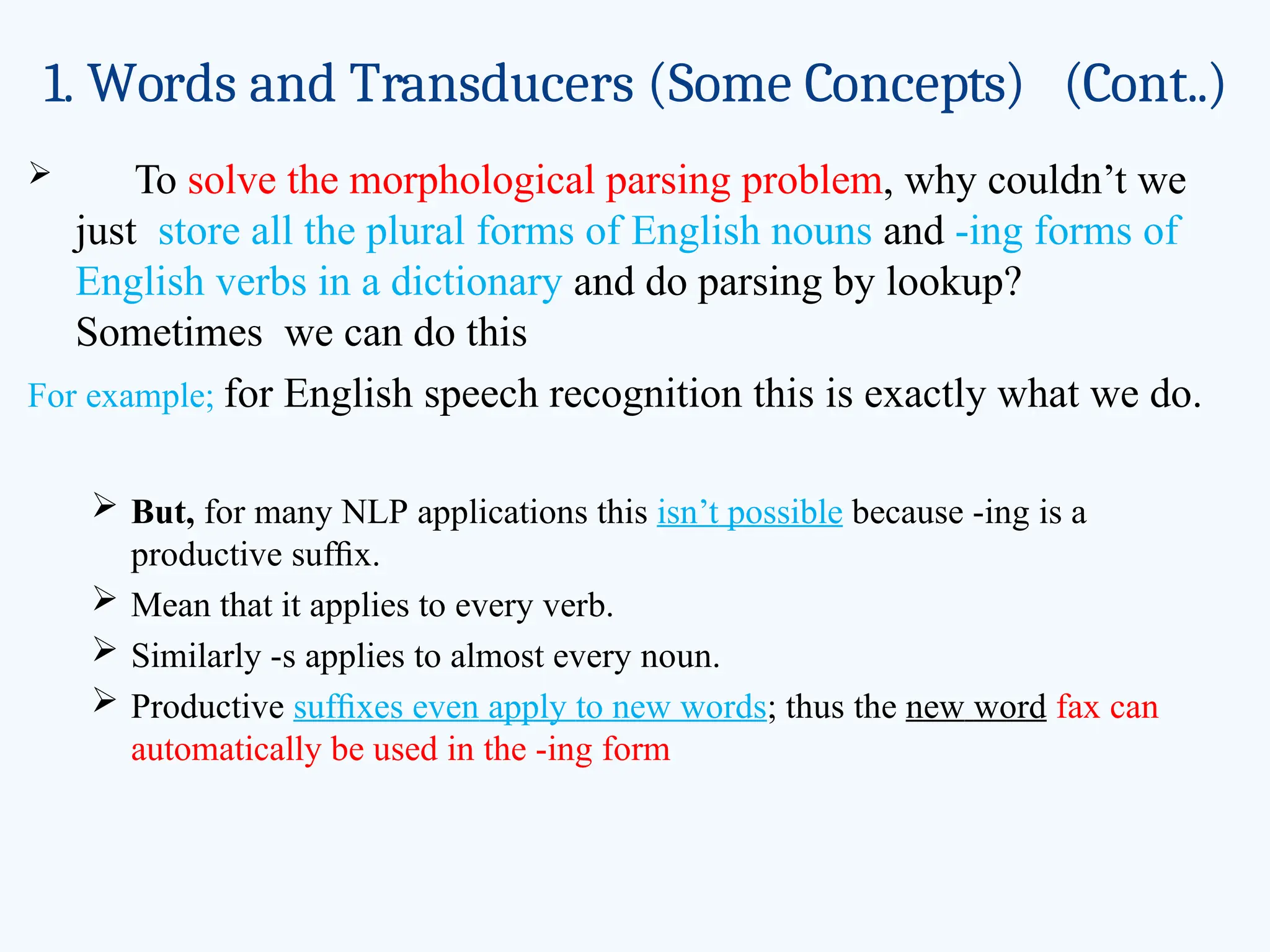 Words Transducers Finite State Transducers In Natural Language Words Transducers Finite State Transducers In Natural Language