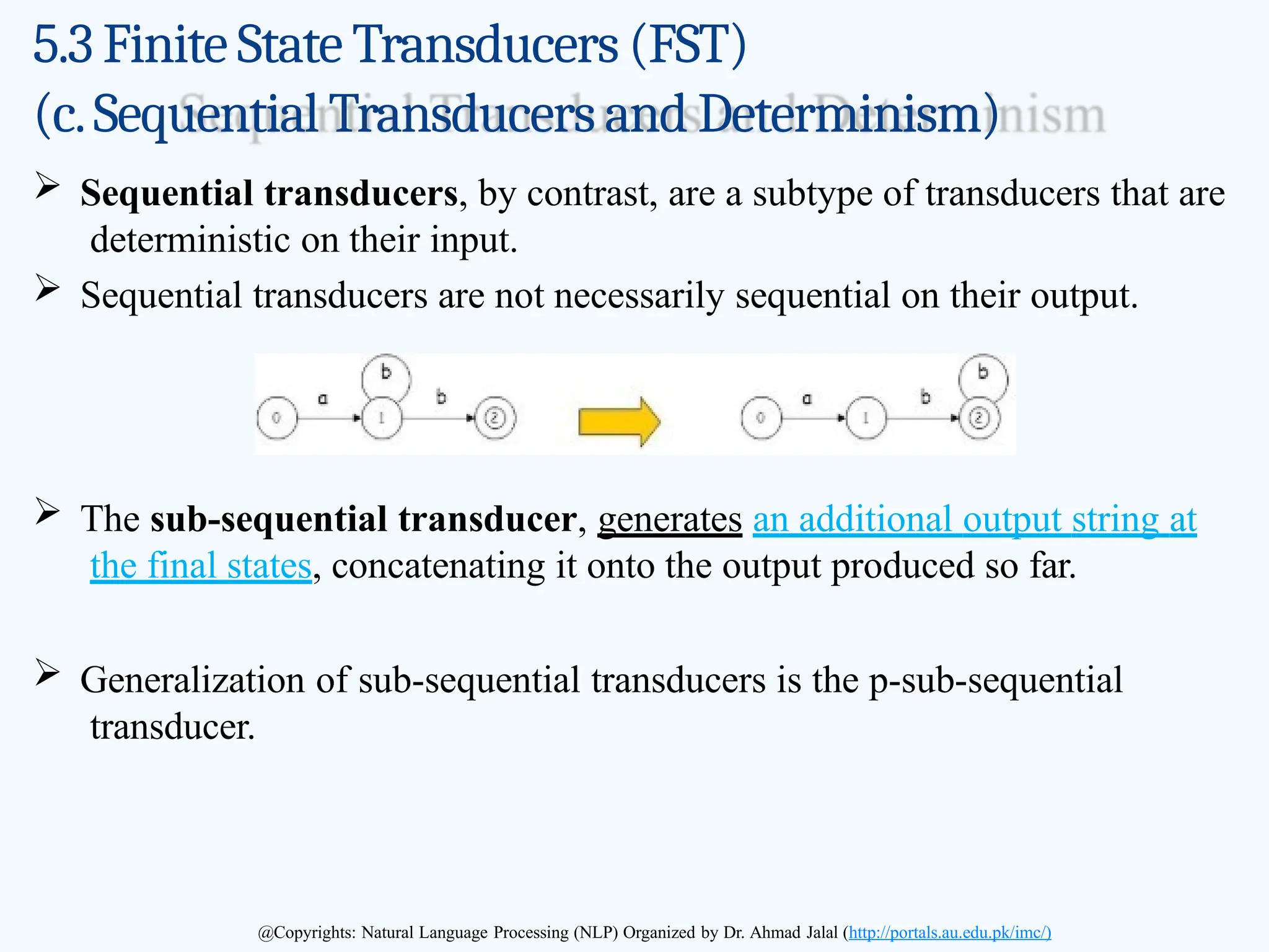 Words Transducers Finite State Transducers In Natural Language Processing Ppt