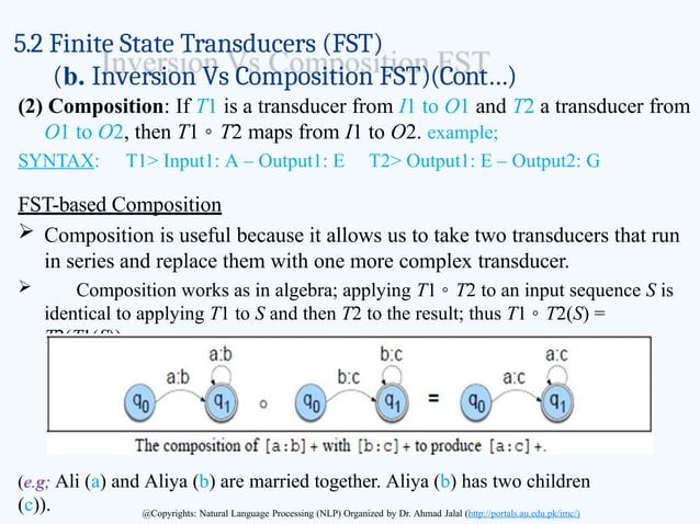 Words _Transducers Finite state transducers in natural language processing | PPTX