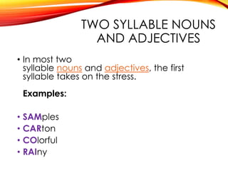Word stress | PPTX