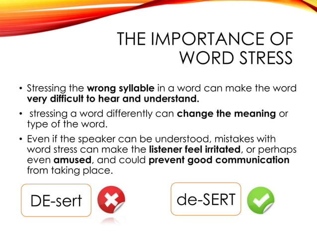 Word stress | PPT