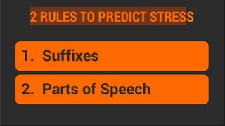 Word stress | PPTX