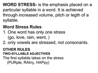 DIFFERENT RULESSSSSSS ON WORD STRESS.ppt