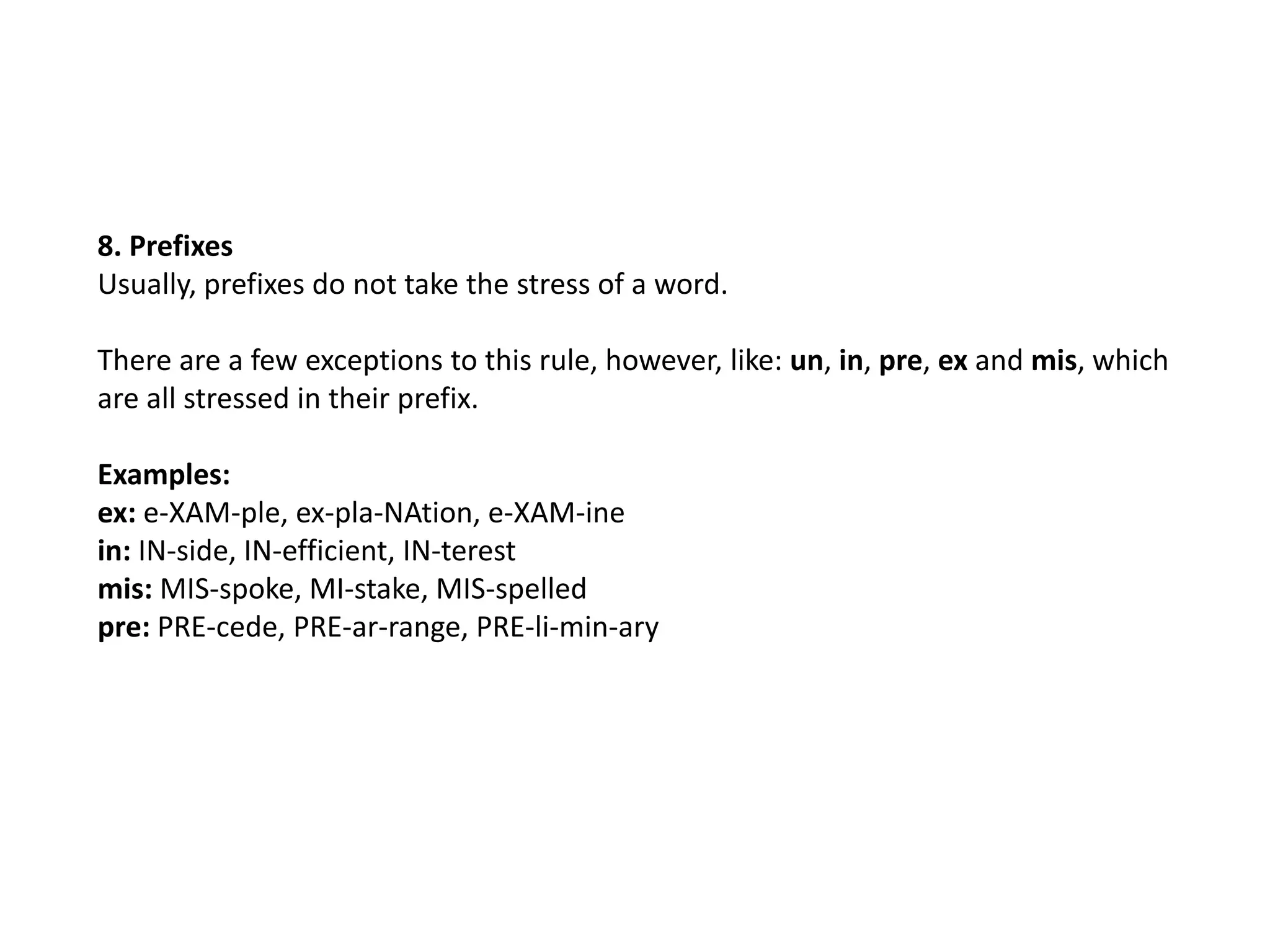 Wordstress rules (word stress pattern in english words) | PPT