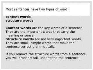 Word Stress and Sentence Stress.ppt | Free Download