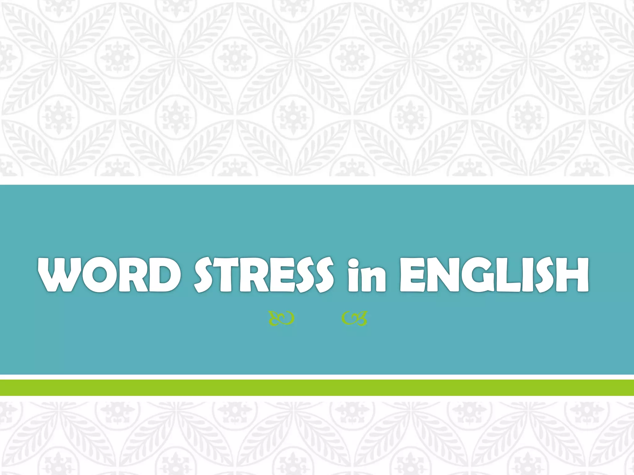 Word Stress in English.pdf