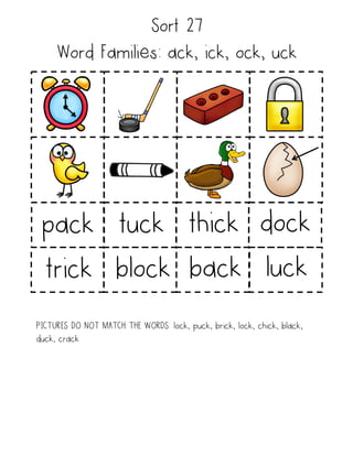 Word studysortsandworkbook | PDF