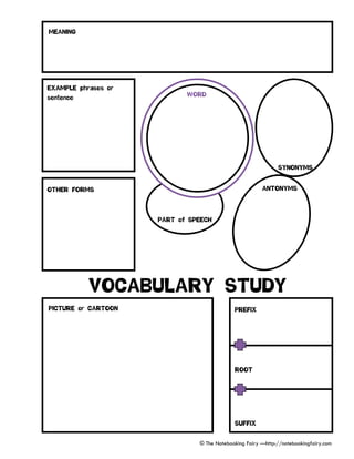Word study worksheet | PDF