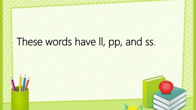 Words with ll,pp,and ss | PPTX | Women\'s Clothing | Women\'s Fashion