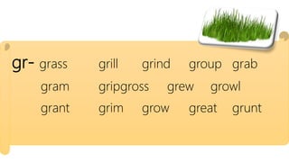 Words with the Initial –r Blends | PPTX
