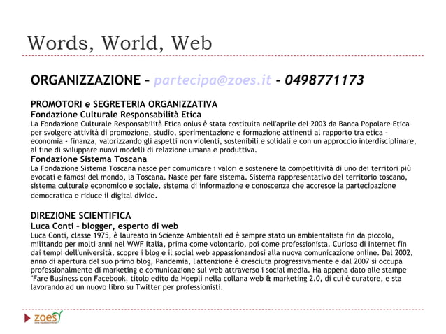 Words world web - il programma completo | PPT