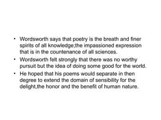 William Wordsworth's Theory of Poetry.ppt