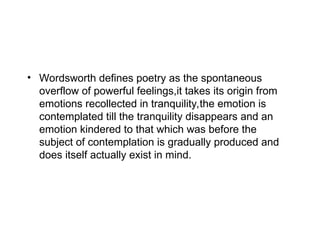 William Wordsworth's Theory of Poetry.ppt
