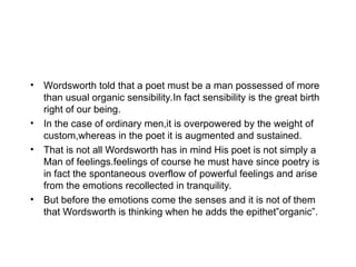 William Wordsworth's Theory of Poetry.ppt